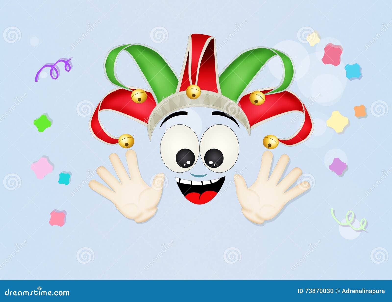 Funny Joker Cartoon Royalty-Free Stock Image | CartoonDealer.com #73870030