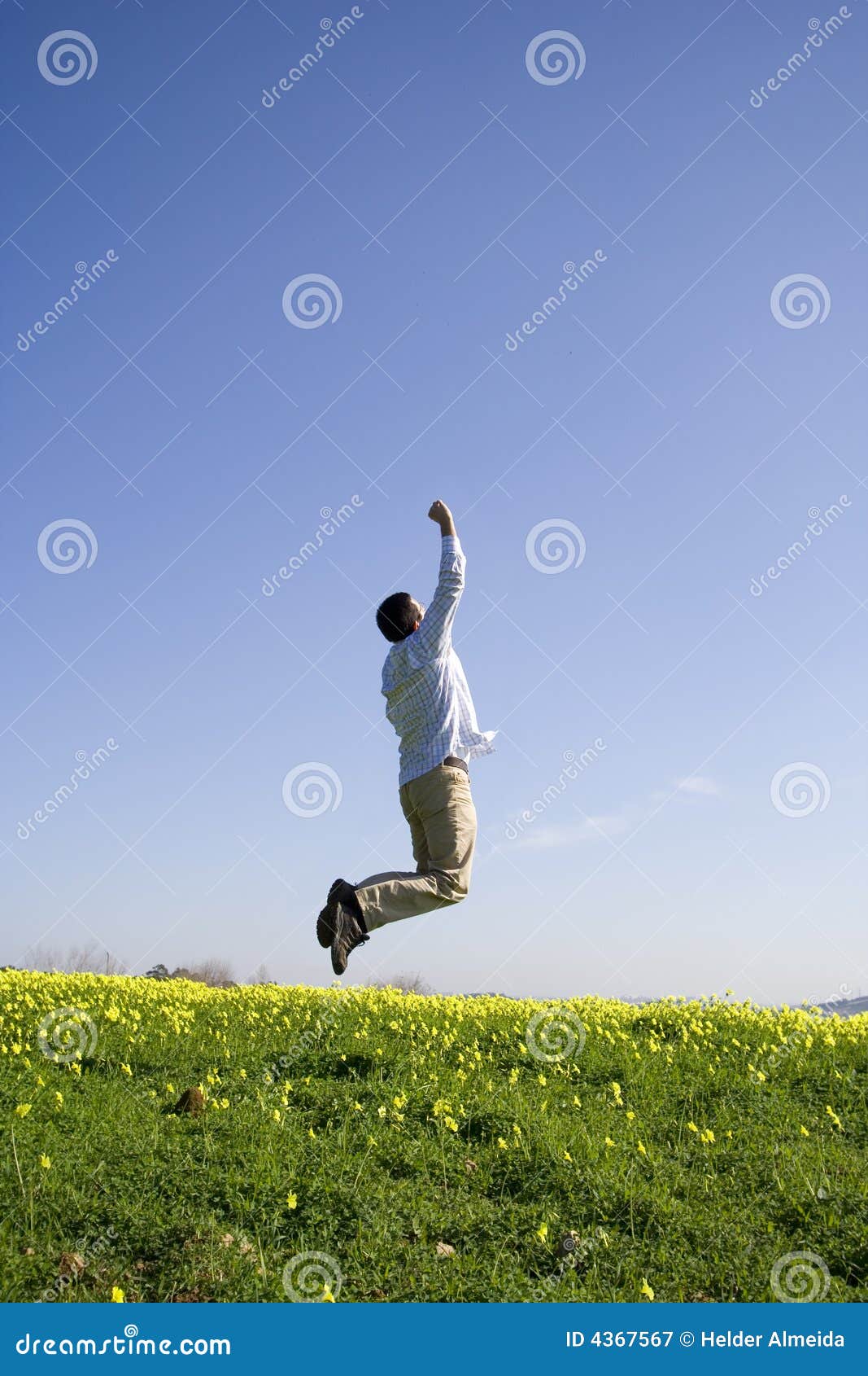 Funny Jump stock image. Image of carefree, adult, green - 4367567