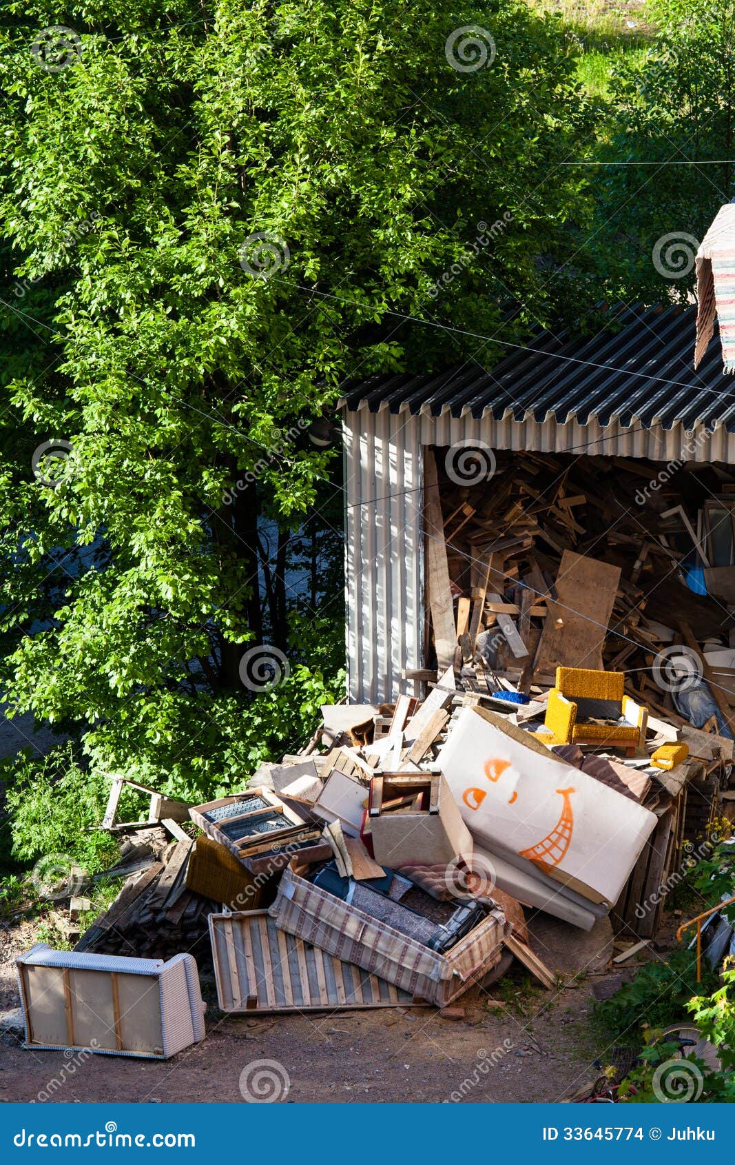 Funny junk and stuff stock photo. Image of dumpster, dumping - 33645774