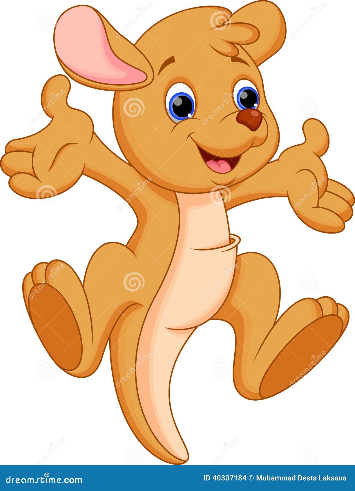 Baby Kangaroo Joey Cartoon Characters