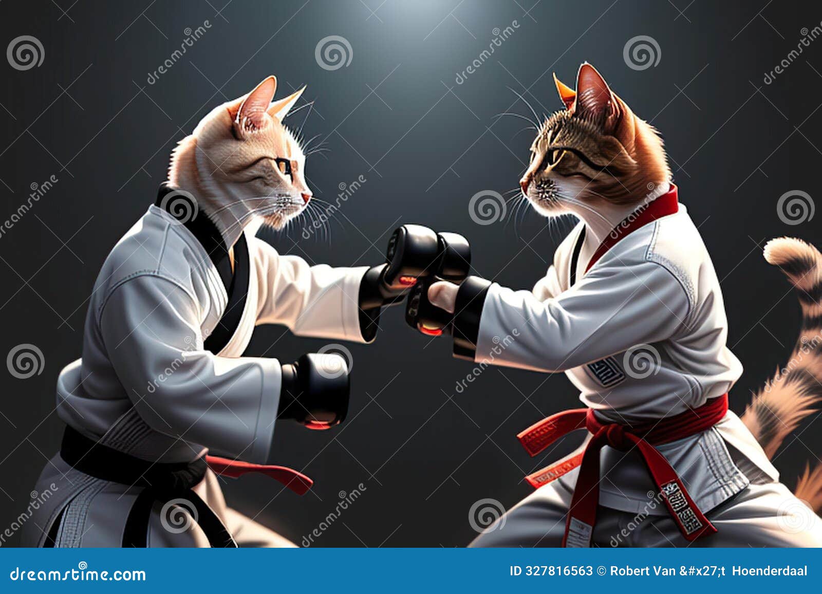 Funny Karate Boy In White Uniform Cartoon Stock Photo | CartoonDealer ...