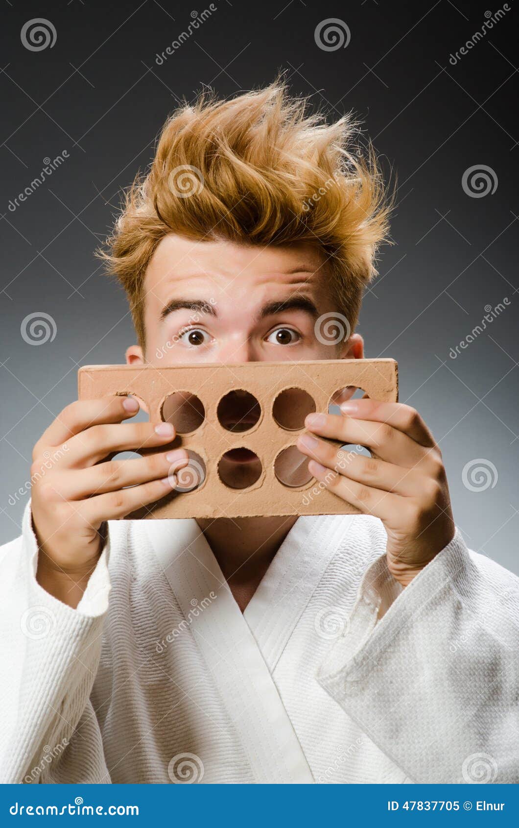 Funny karate fighter stock image. Image of active, humour - 47837705