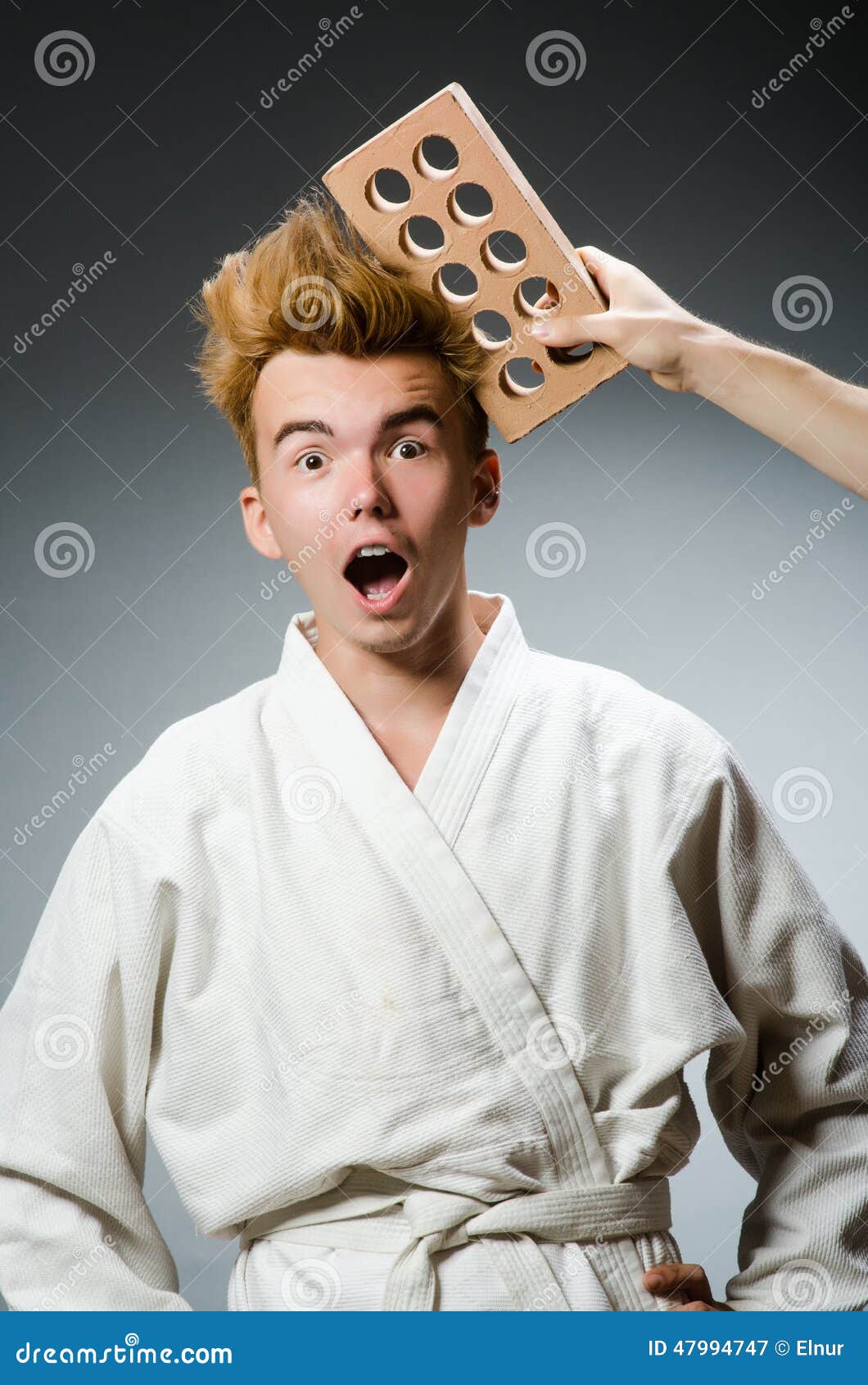 Funny karate fighter stock image. Image of athlete, comic - 47994747