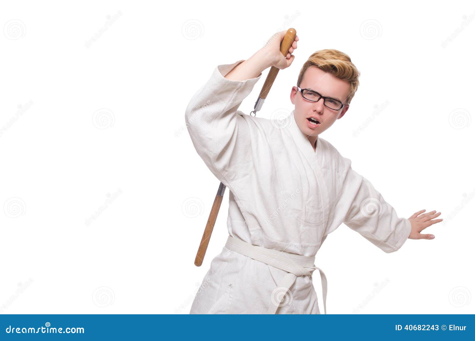 Funny karate fighter stock image. Image of humourous - 40682243