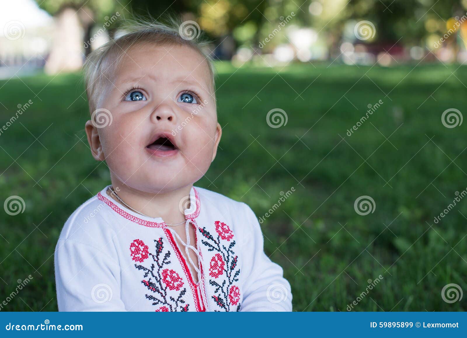 Funny Kid with the Big Eyes Close Up Stock Image - Image of face, clean ...