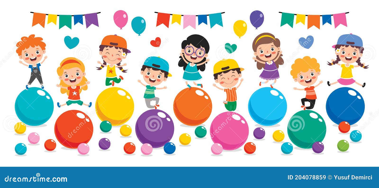 Funny Kid Playing with Colorful Balls Stock Vector - Illustration of ... Funny Kid Playing with Colorful Balls Stock Vector - Illustration of ...