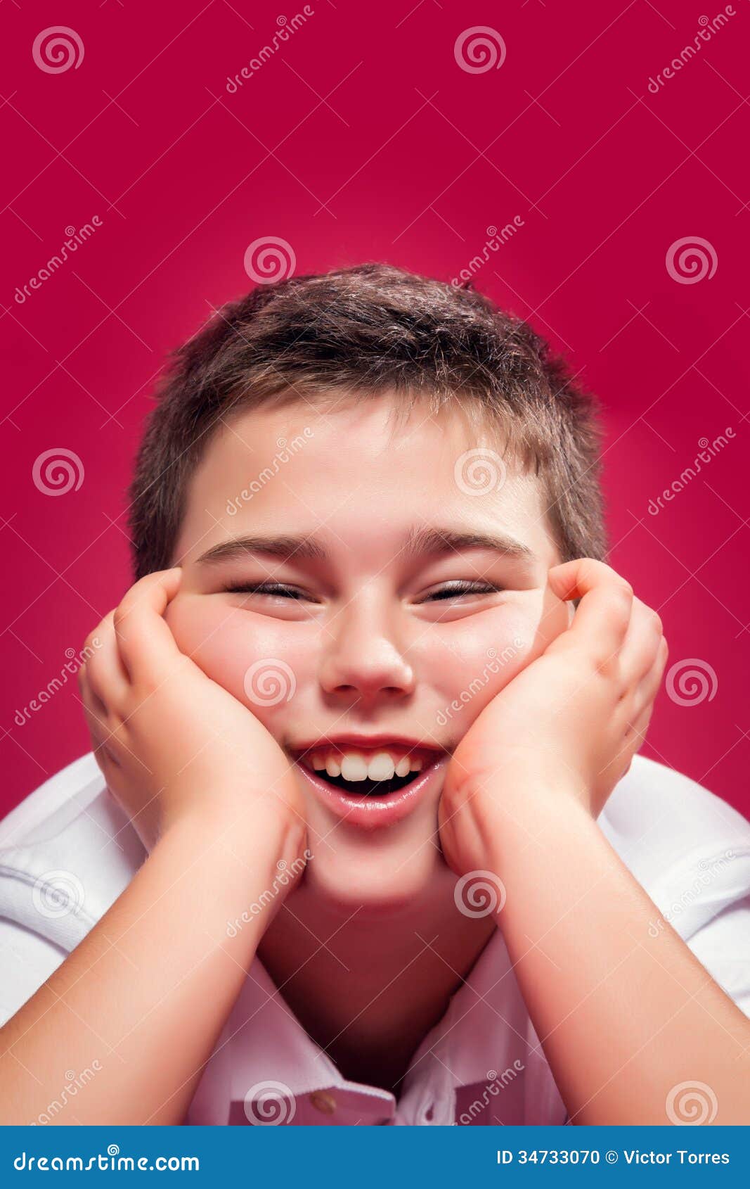 Funny Kid Smiling stock photo. Image of childhood, face - 34733070