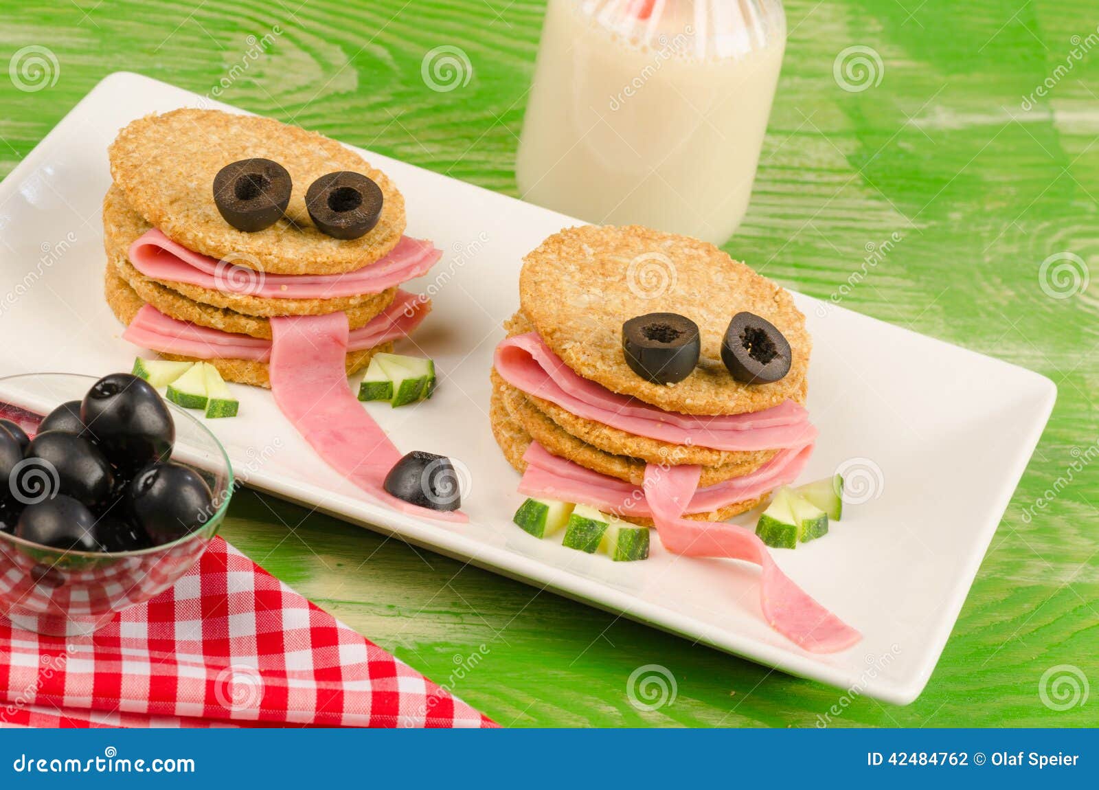 Funny kid snack stock photo. Image of mortadella, bread - 42484762