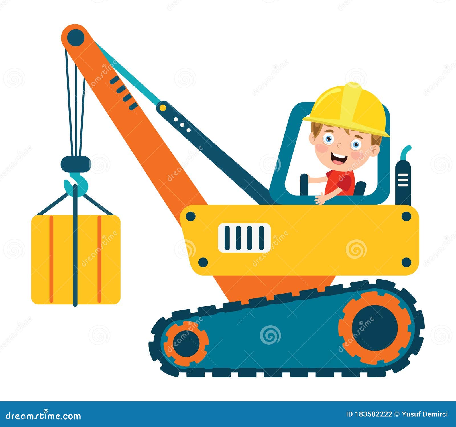 Crane Machine Equipped With Hoist Rope And Sheaves For Lifting And ...