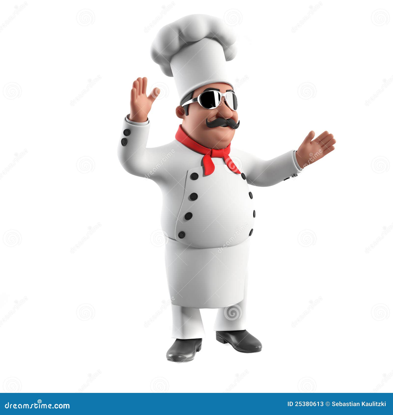 Funny kitchen chef stock illustration. Illustration of cook - 25380613