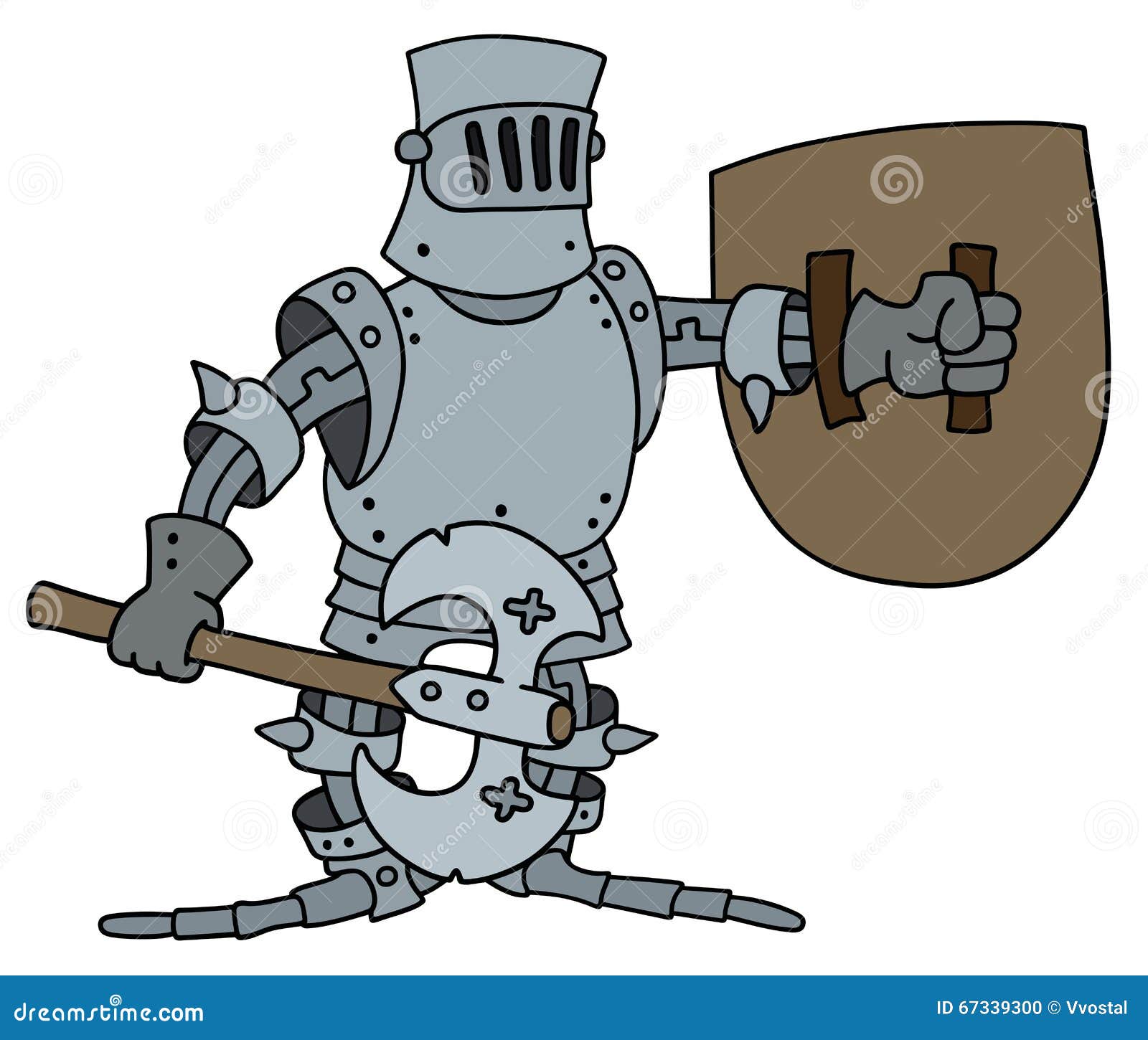 Funny knight stock vector. Illustration of cavalier, gothic - 67339300