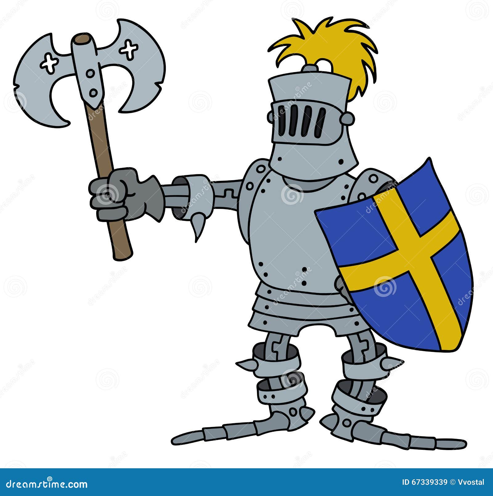 Funny knight stock vector. Illustration of gothic, armour - 67339339