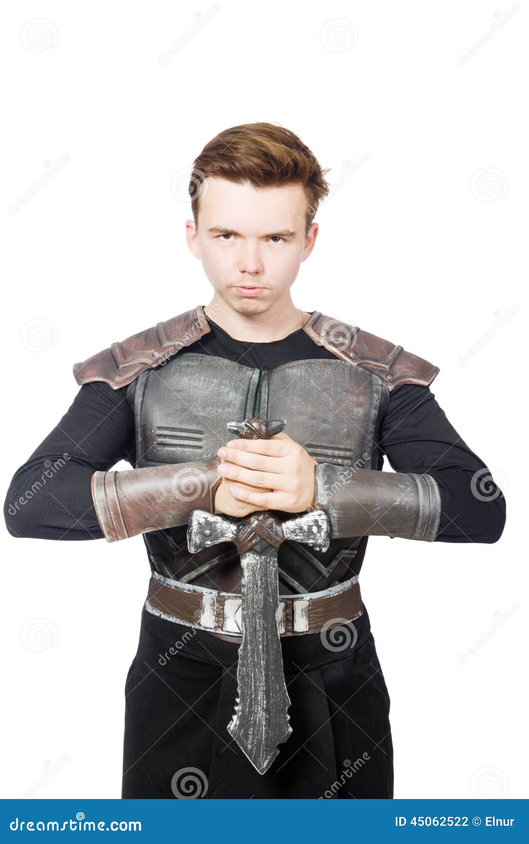 Funny knight isolated stock photo. Image of knight, brave - 45062522