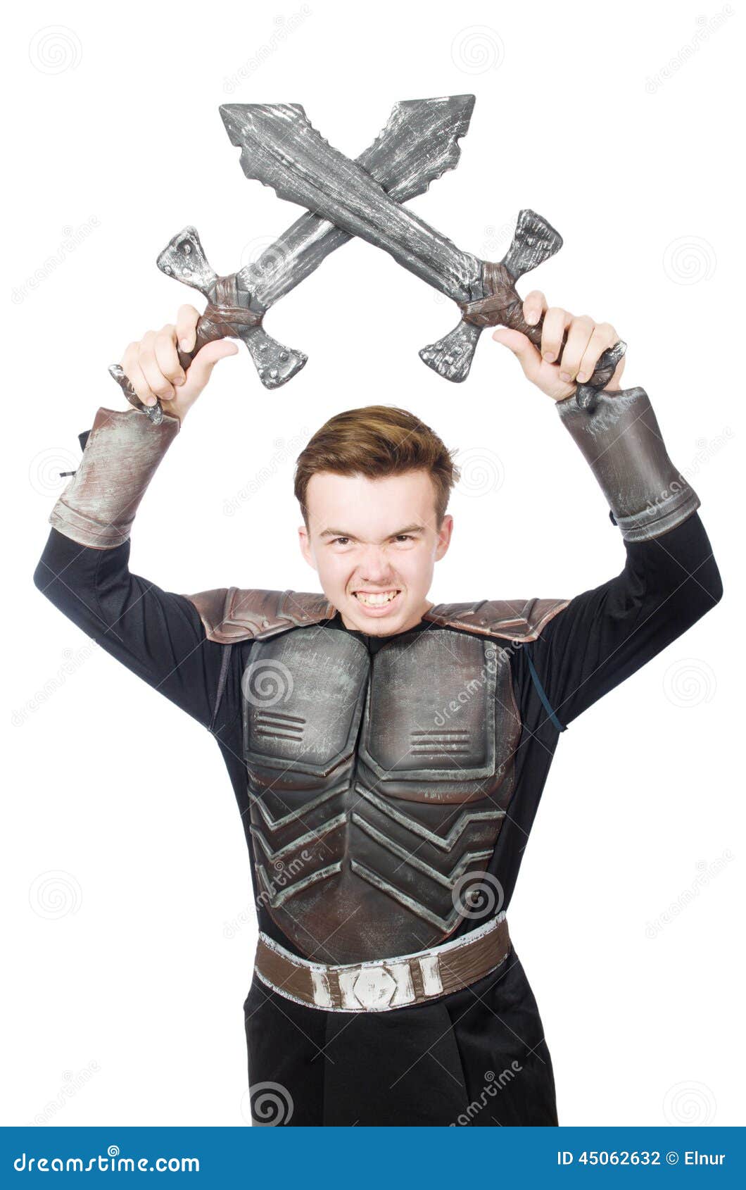 Funny knight isolated stock photo. Image of chivalry - 45062632