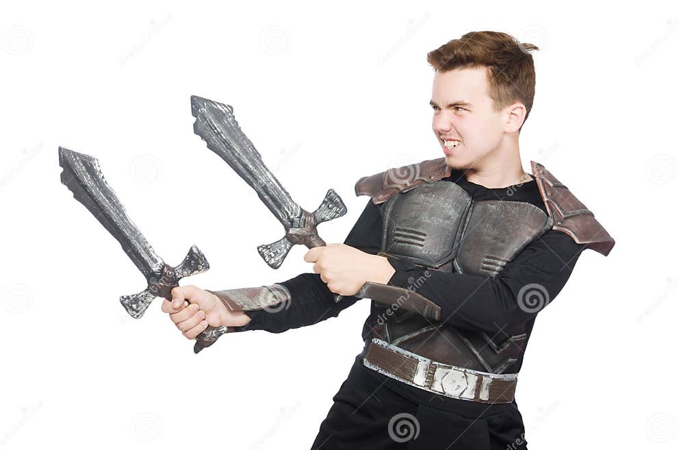 Funny knight isolated stock image. Image of courage, helmet - 45515311
