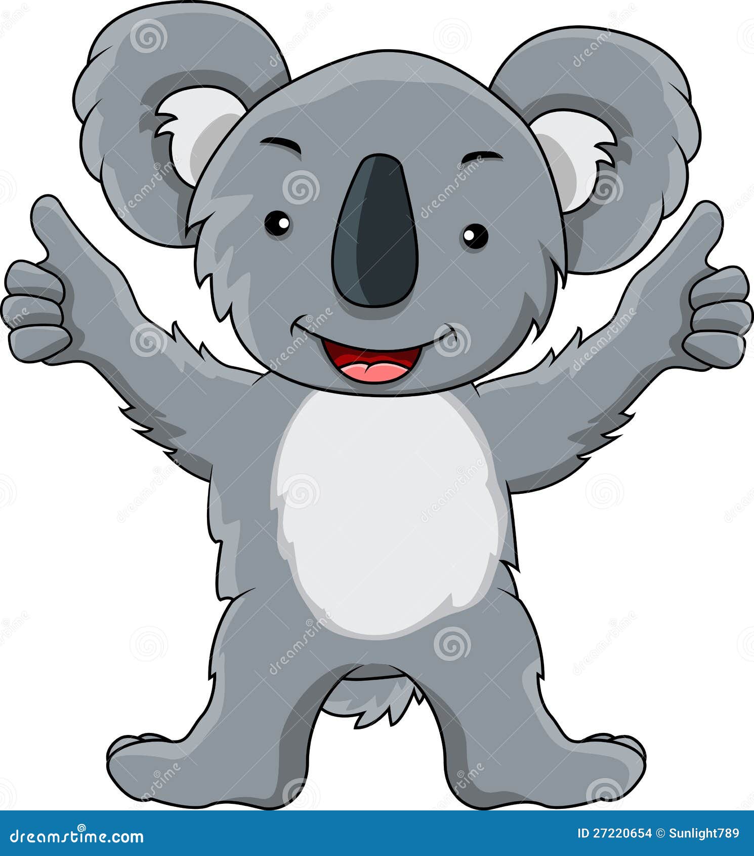 Funny koala cartoon stock illustration. Illustration of document - 27220654