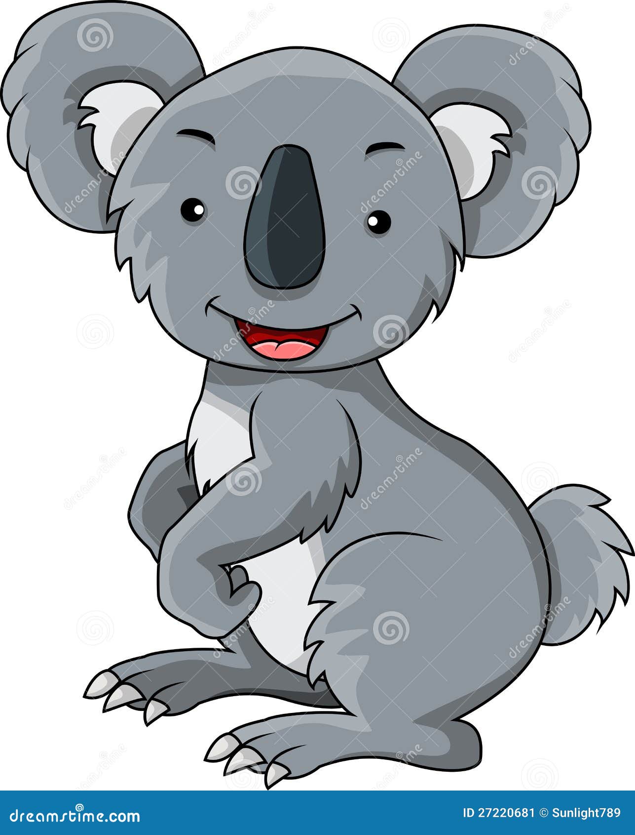 Funny koala cartoon stock illustration. Illustration of australian ...