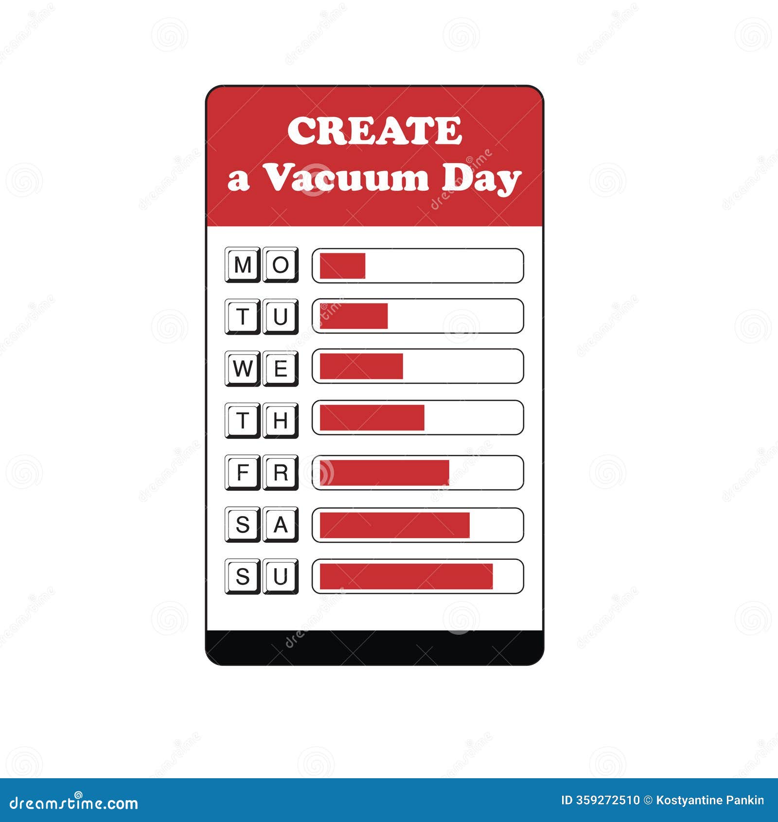 Funny Label for Create Vacuum Day Stock Illustration - Illustration of ...