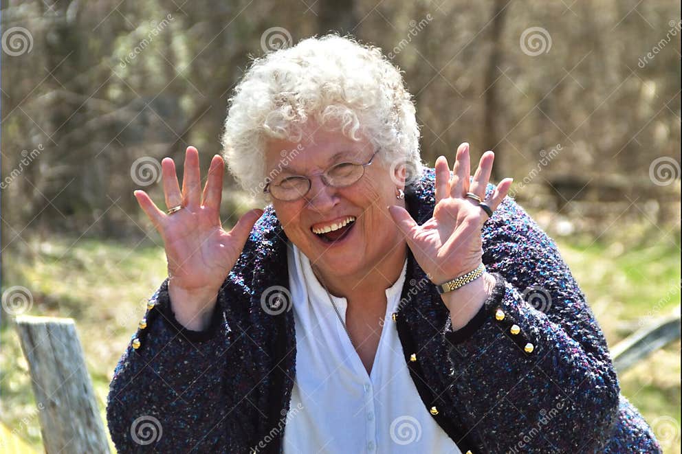 Funny lady stock image. Image of senior, women, modern - 715783