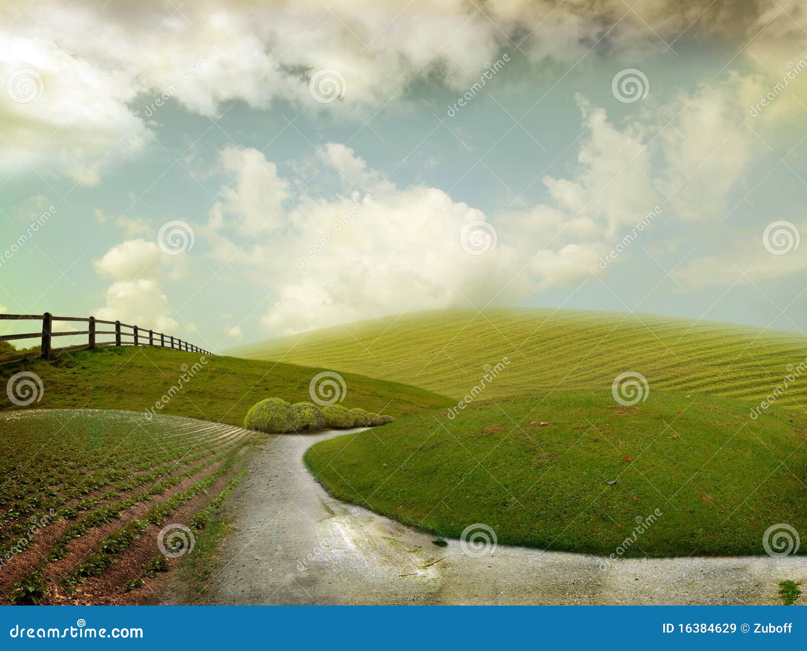 Funny landscape stock image. Image of hill, autumn, september - 16384629