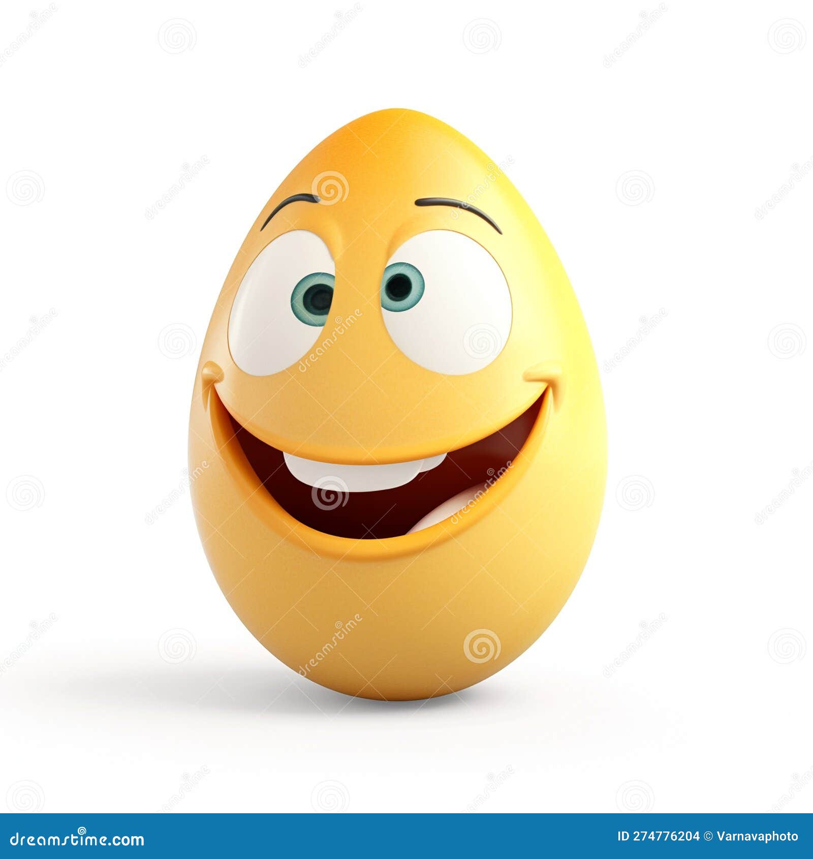 Funny Laughing Egg. Generative AI. Stock Illustration - Illustration of ...