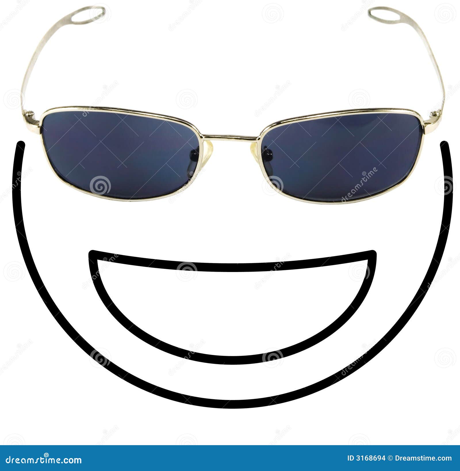 Funny laughing smiley face stock illustration. Illustration of ...