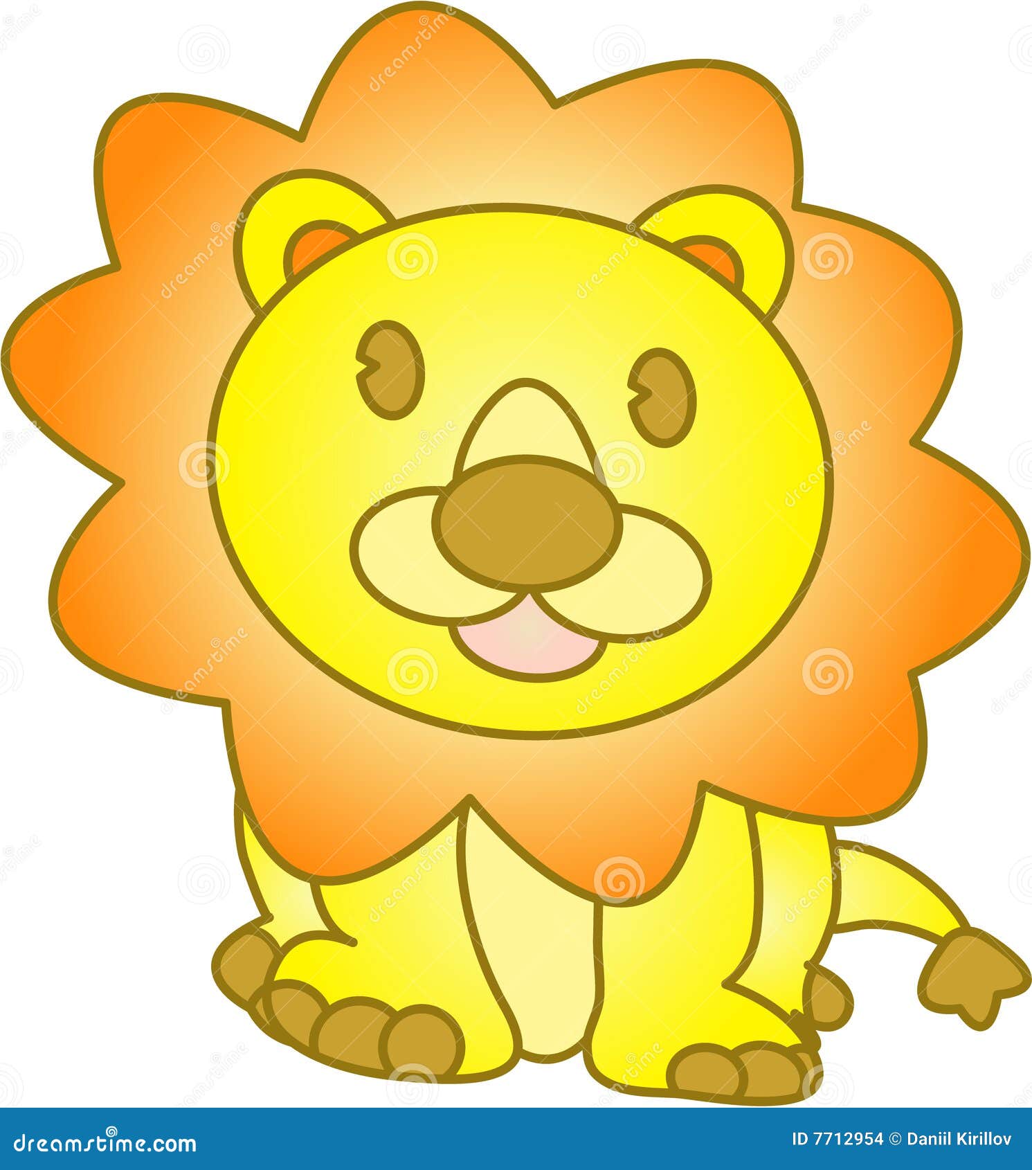 Funny Lion - Vector Illustration Stock Vector - Illustration of icon ...