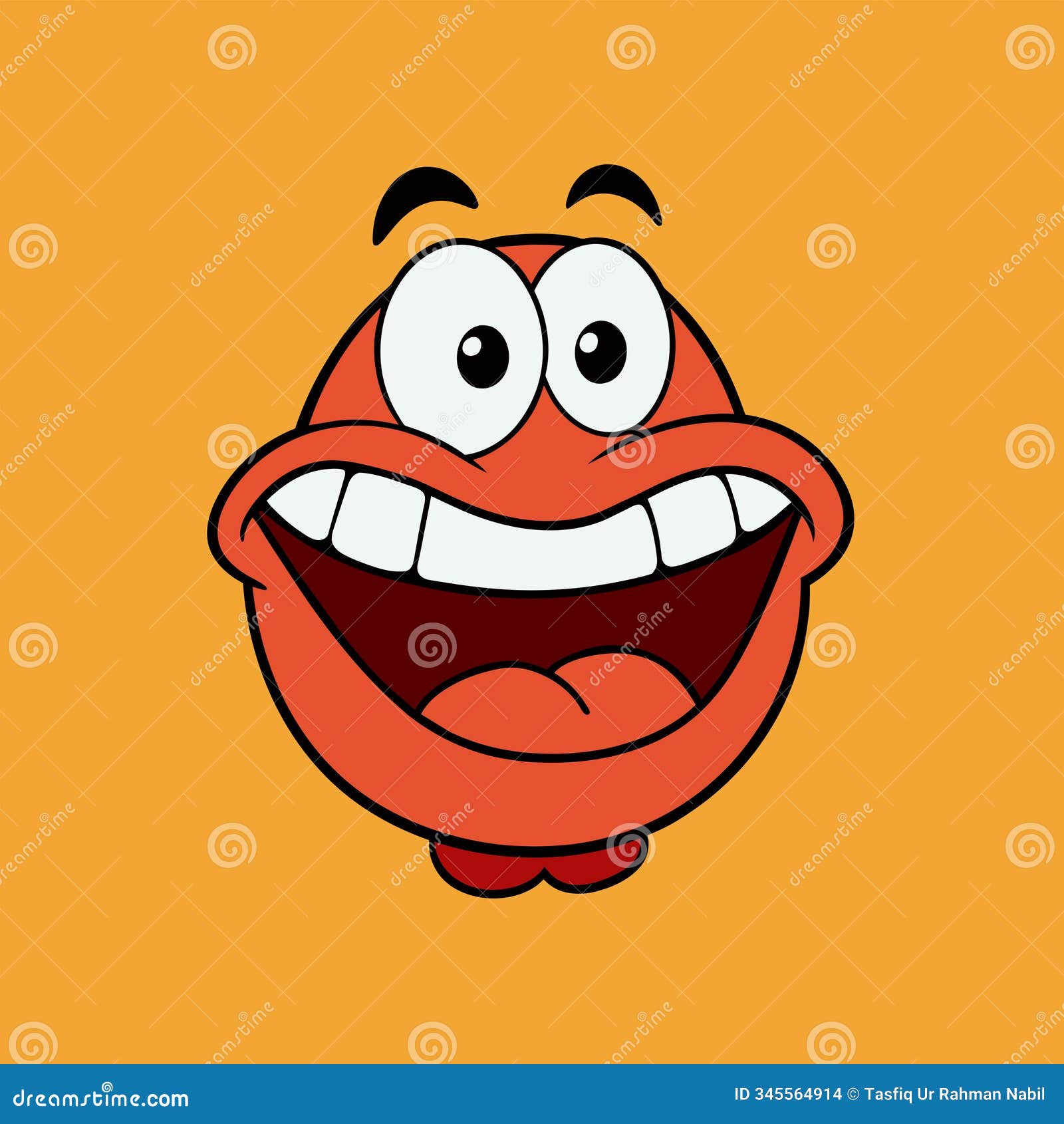 Funny Lips Cartoon Vector Illustration Stock Illustration ...