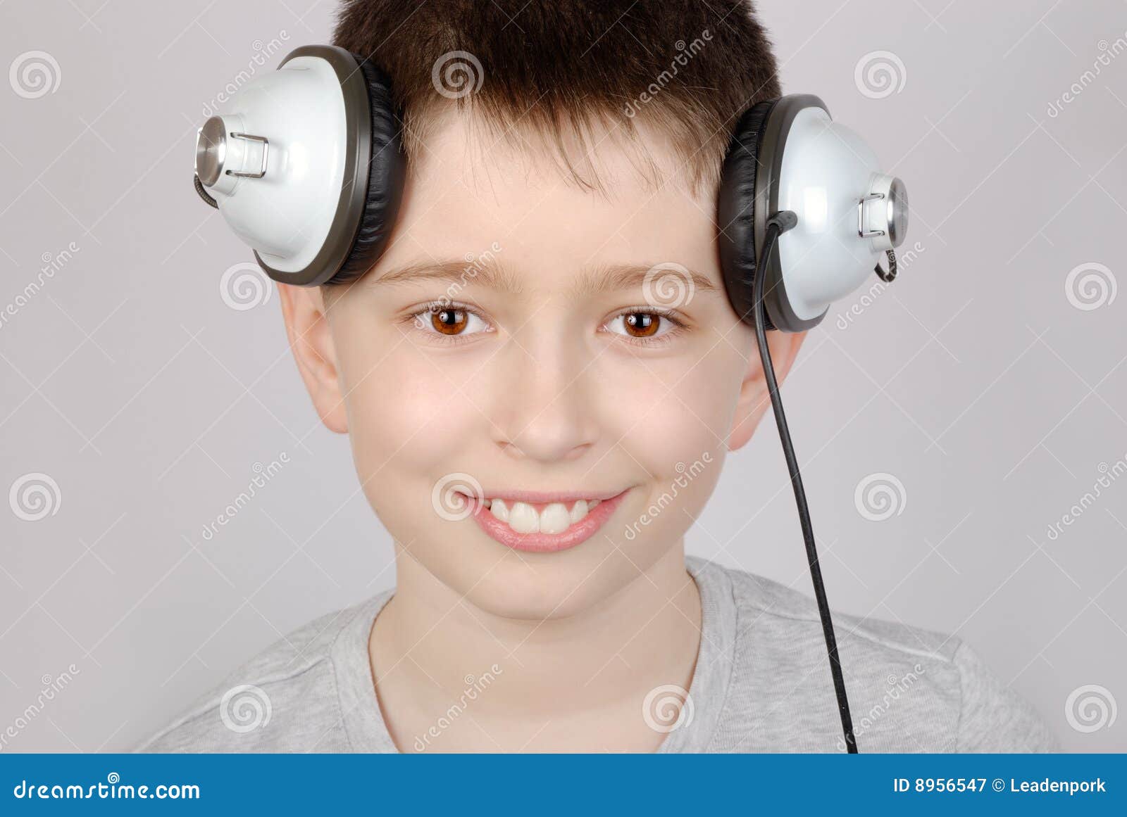 Funny listening boy stock image. Image of listening, child - 8956547