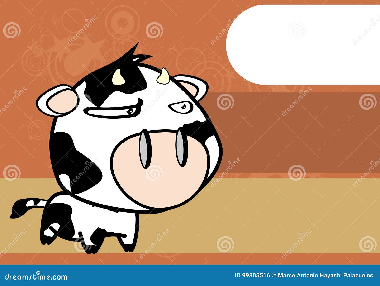 Grumpy Cow Cartoon