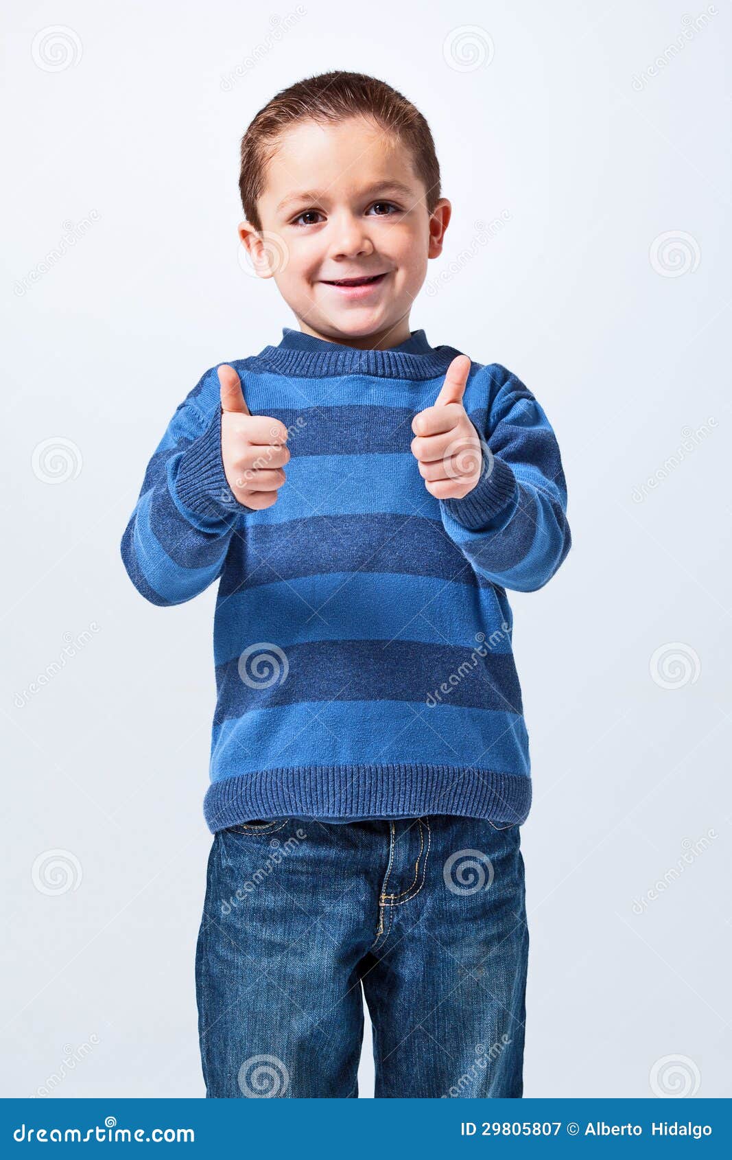 Funny Little Boy Doing an OK Sign Stock Image - Image of funny, child ...