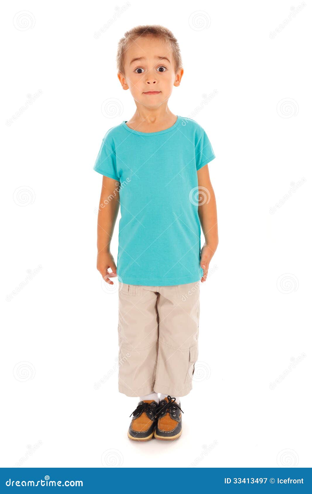 Funny Little Boy Mime Scared Stock Image - Image of surprise ...