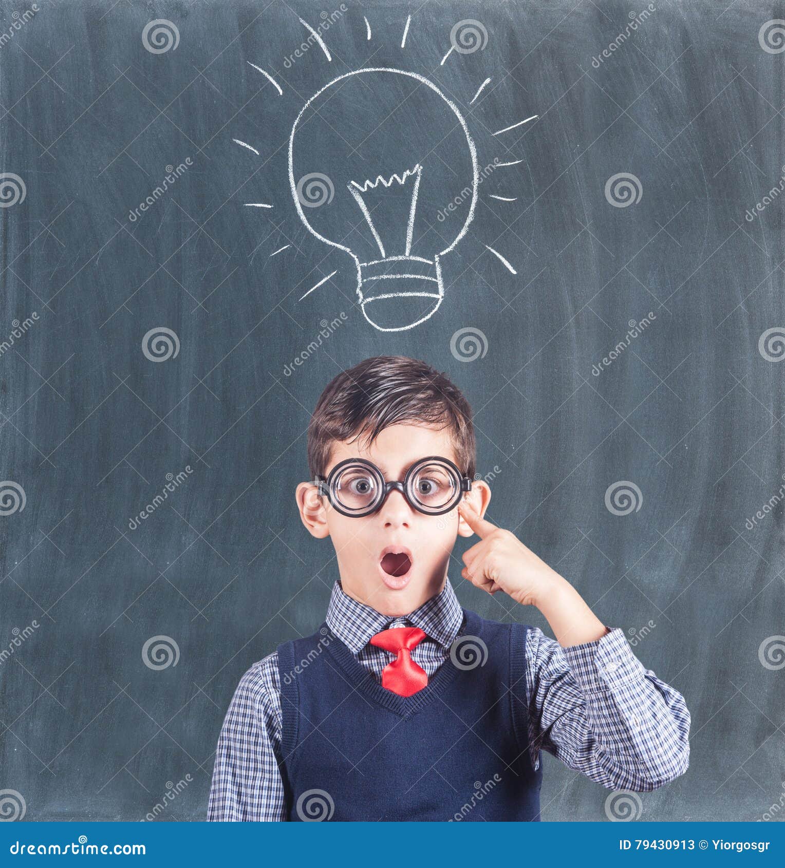 Funny little genius stock image. Image of funny, face - 79430913
