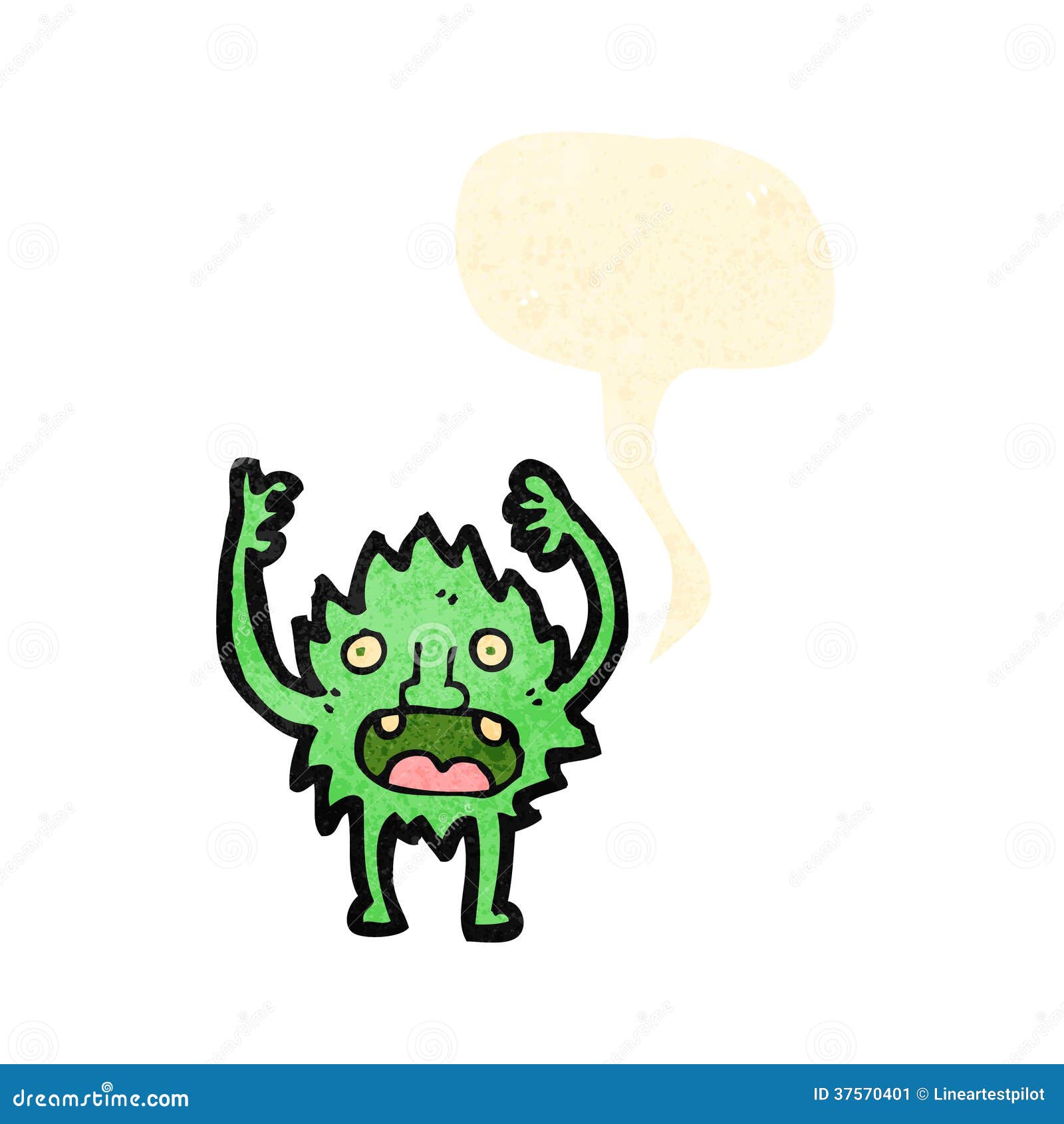 Funny little imp cartoon stock vector. Illustration of artwork - 37570401