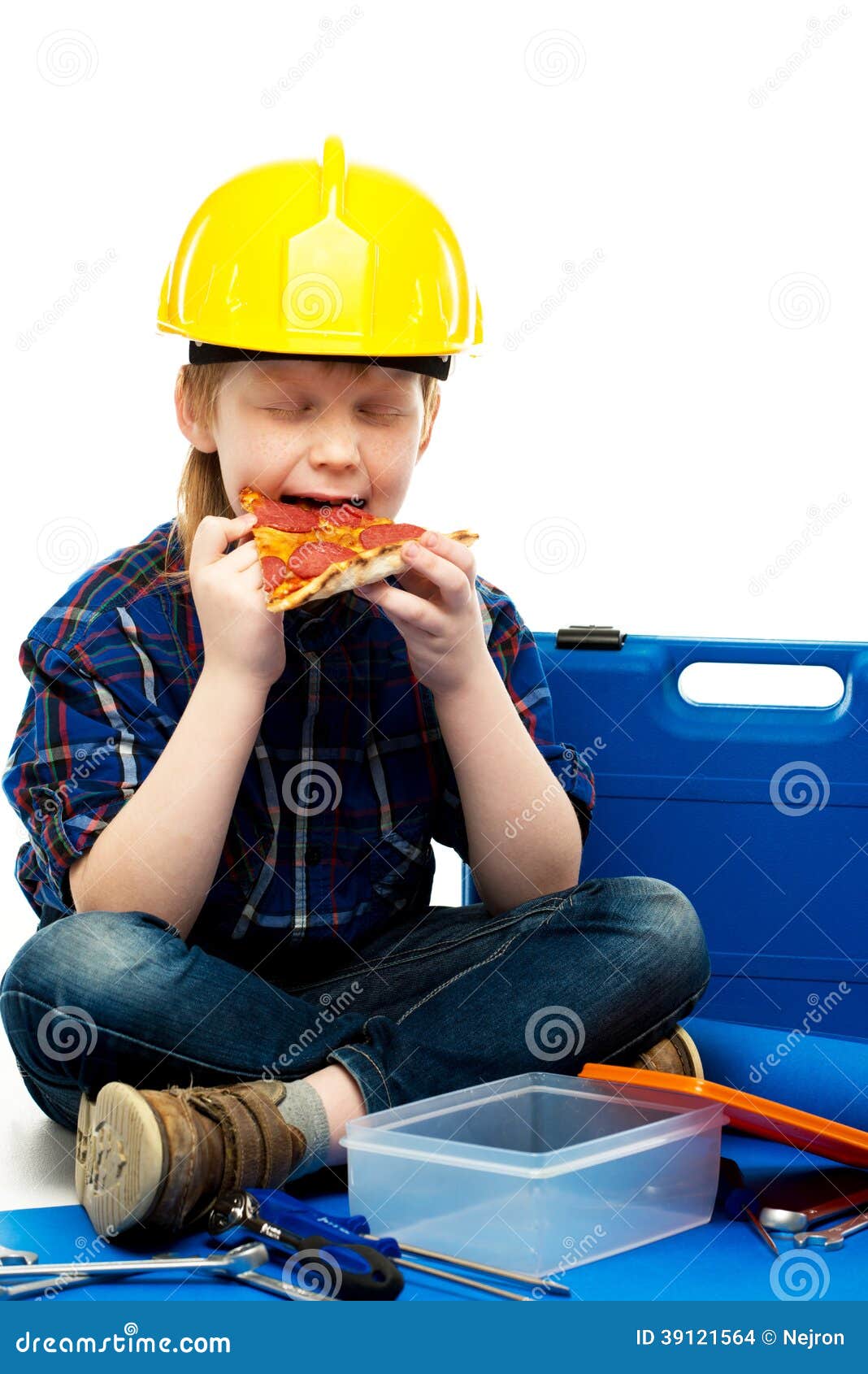 Funny little mechanic boy stock photo. Image of playful - 39121564