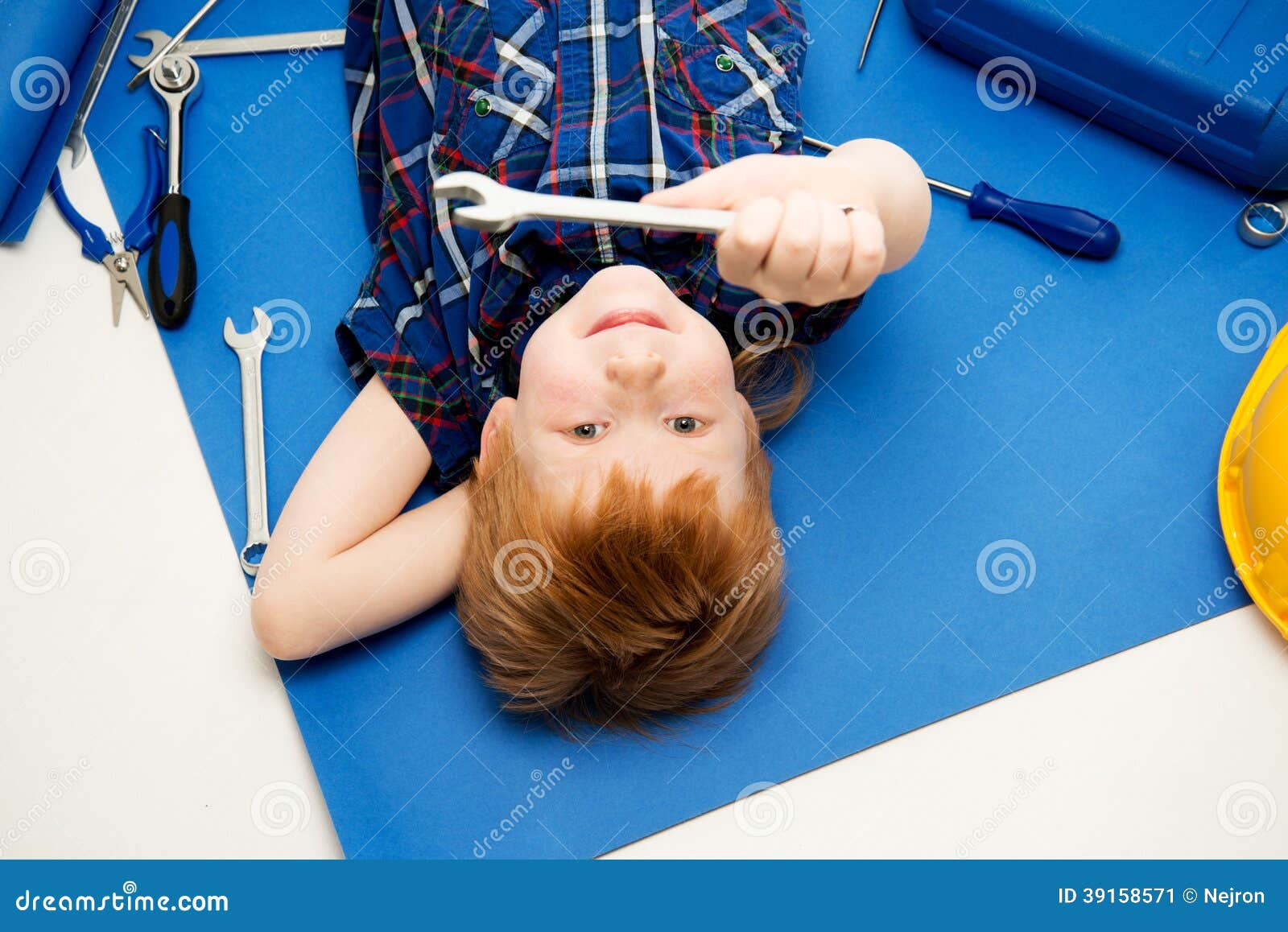 Funny little mechanic boy stock image. Image of funny - 39158571