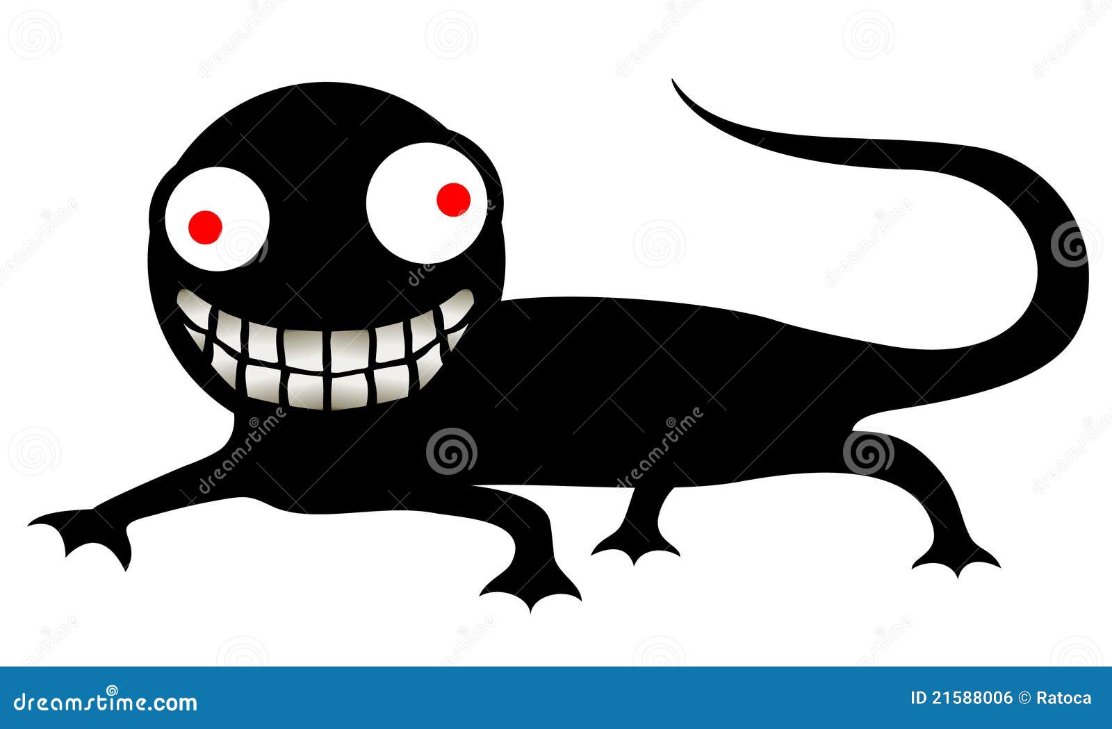 Funny lizard stock vector. Illustration of amorphous - 21588006