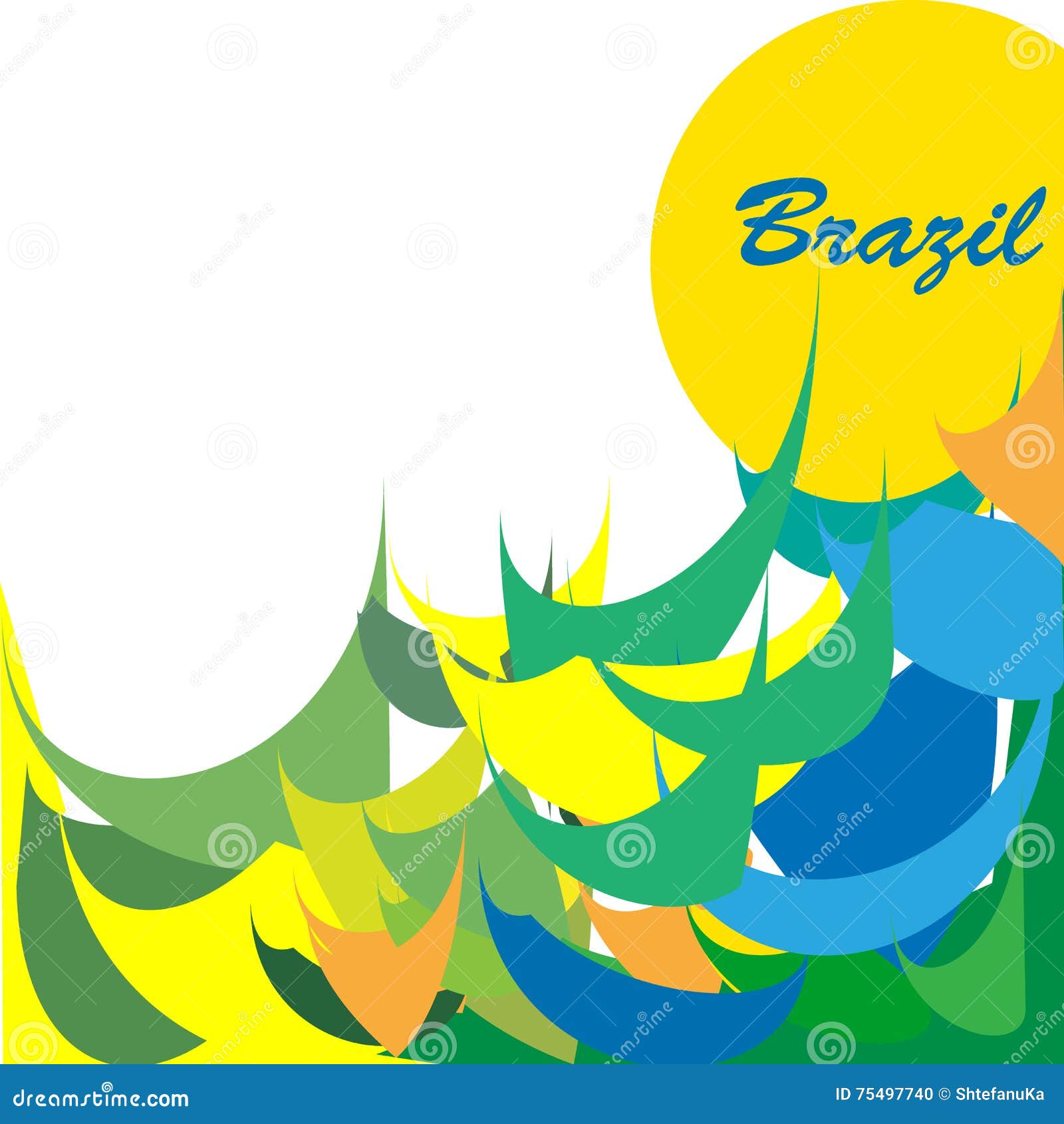Rio Logo. Brazil Festival Colored Badges Muzical Fiesta Samba Parade ...