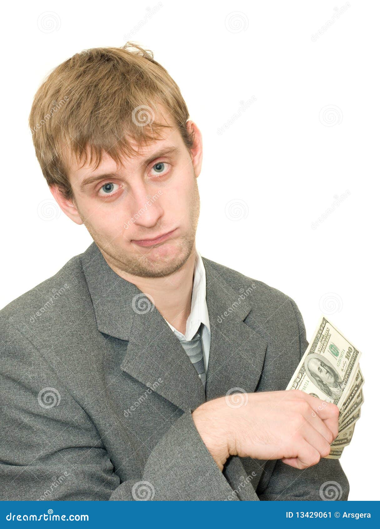 Funny Looking Dishevelled Man Stock Image - Image of savings, paper ...