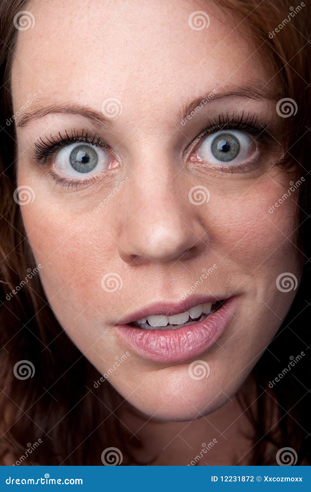 Funny looking woman stock photo. Image of female, face - 12231872