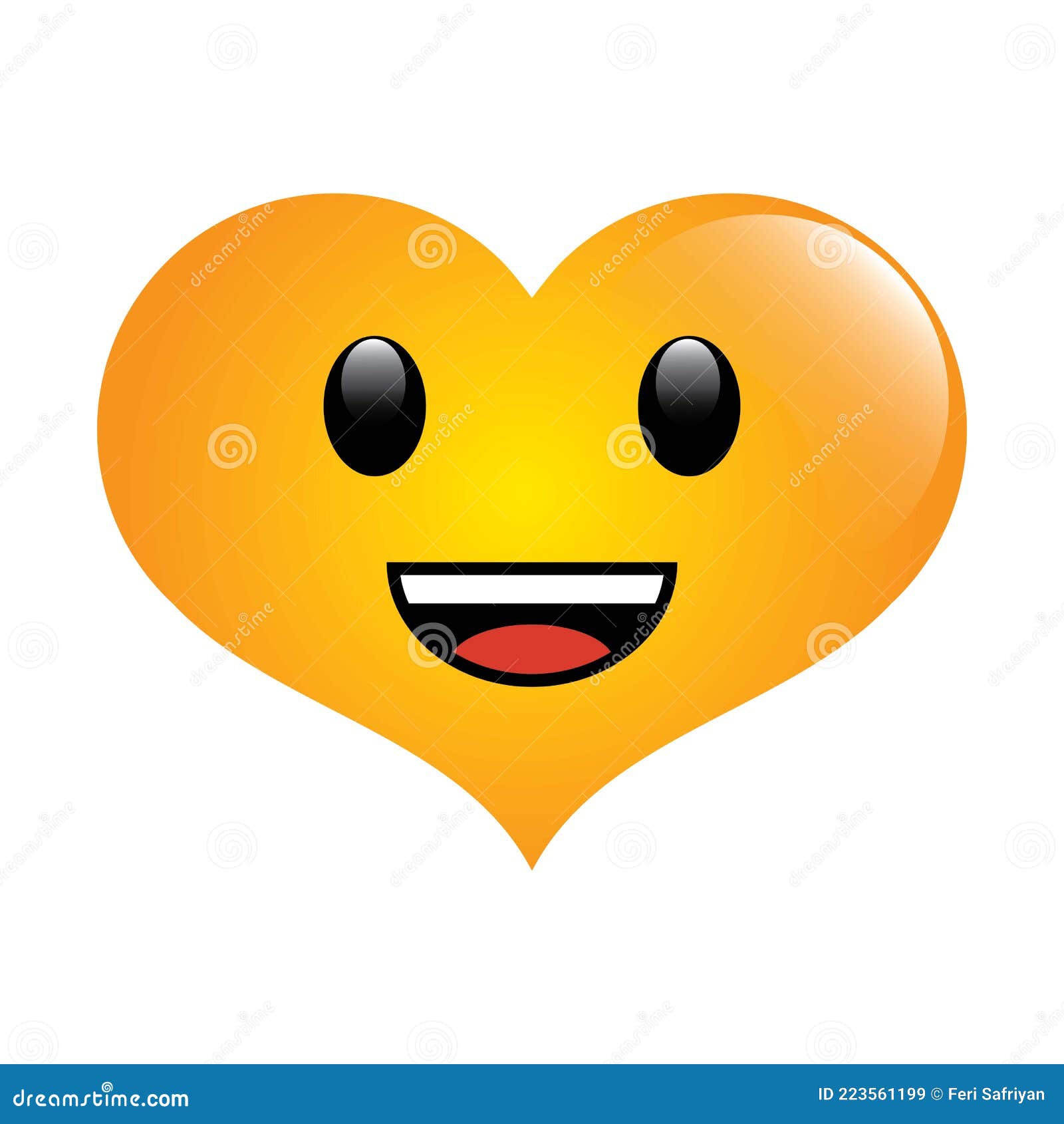 Funny love character stock vector. Illustration of symbol - 223561199