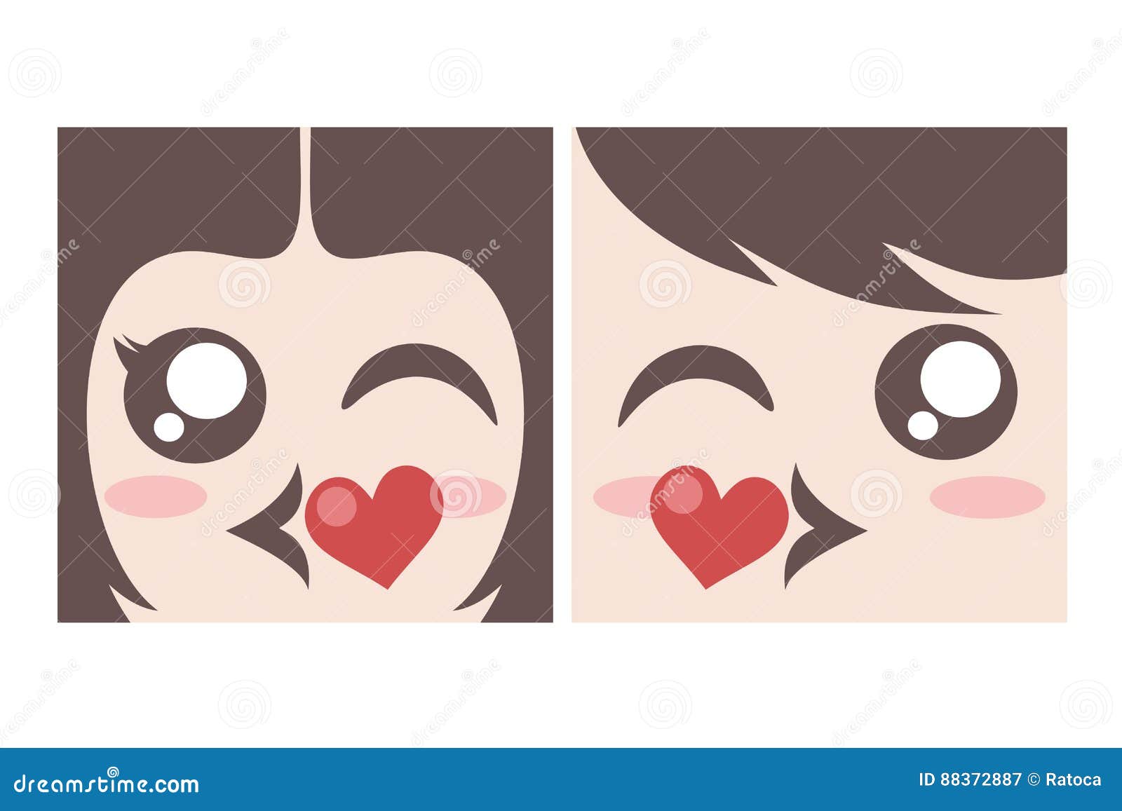 Funny love icon stock vector. Illustration of frame, romantic - 88372887