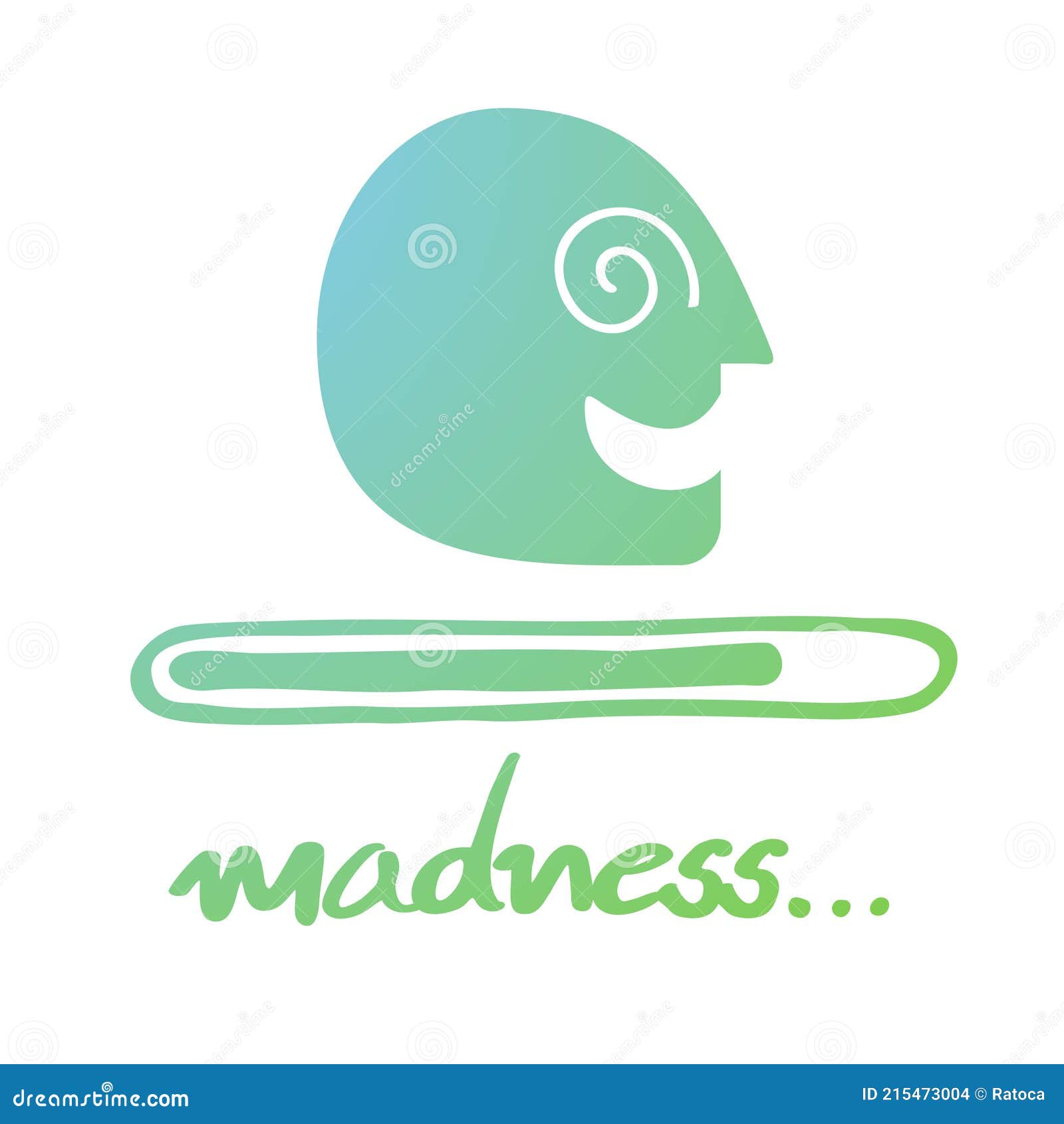 Funny madness loading bar stock vector. Illustration of funny - 215473004