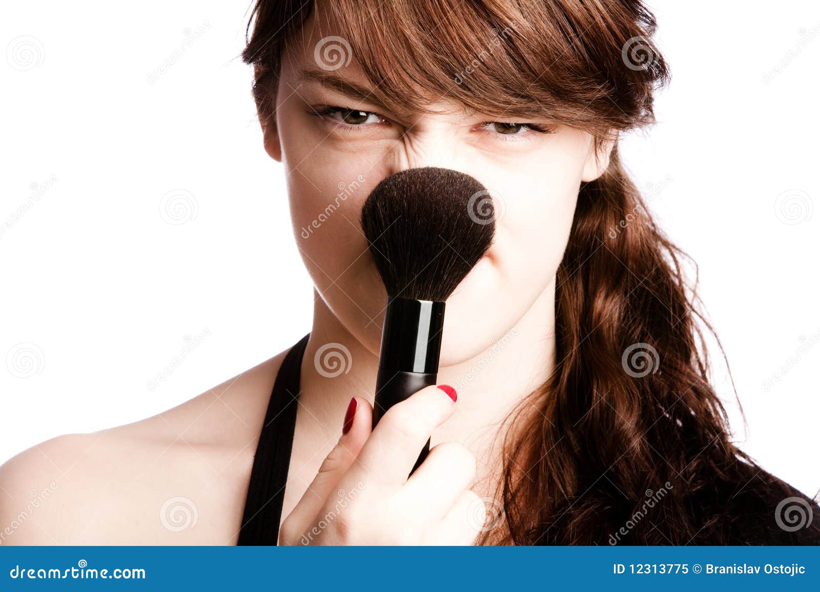 Funny make up stock image. Image of portrait, cosmetic - 12313775