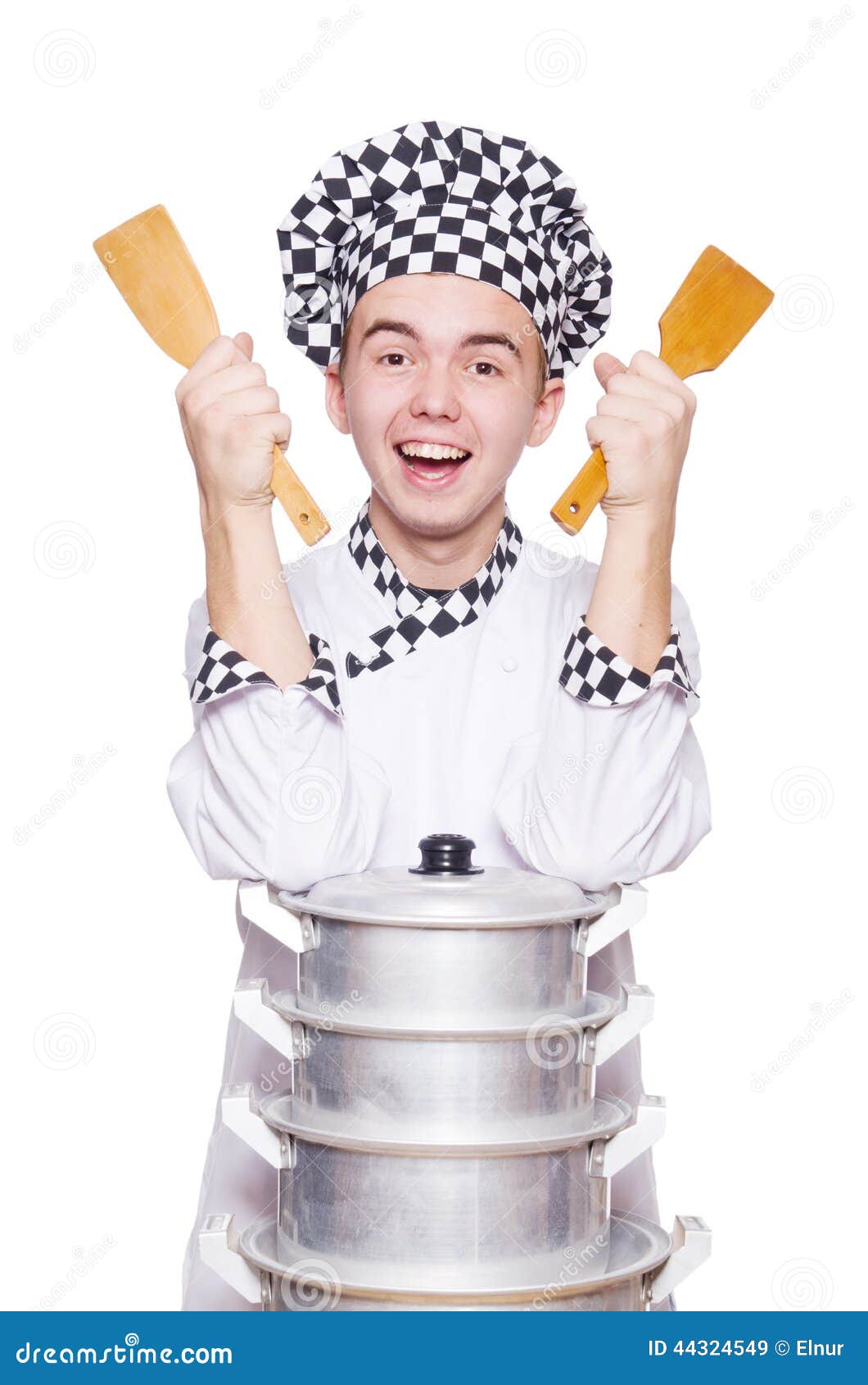 Funny male cook isolated stock image. Image of chef, diet - 44324549