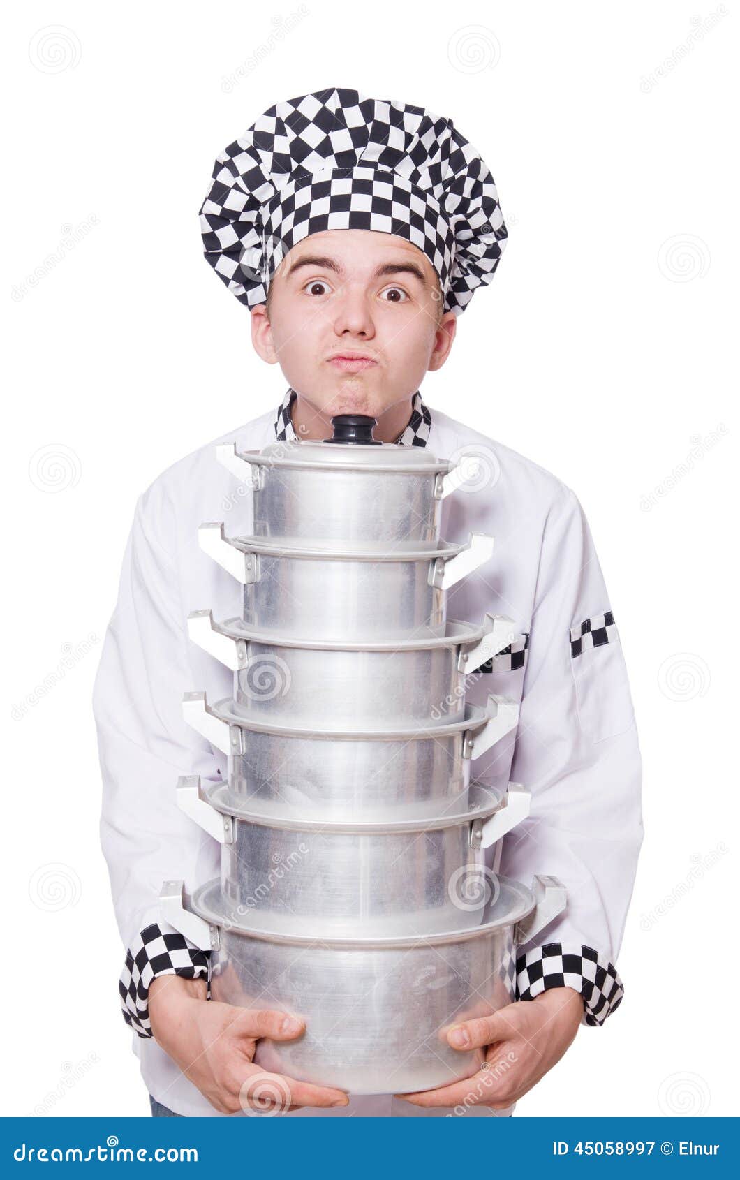 Funny male cook isolated stock image. Image of humourous - 45058997