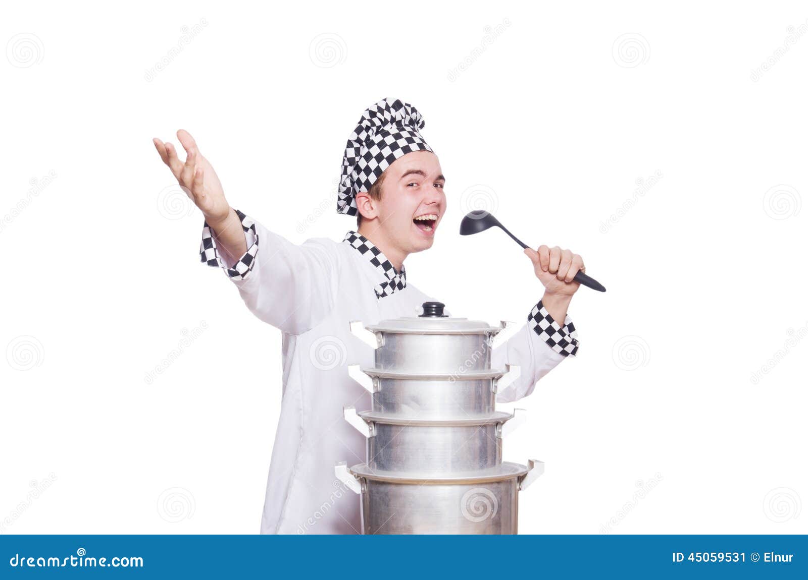 Funny male cook isolated stock image. Image of humorous - 45059531