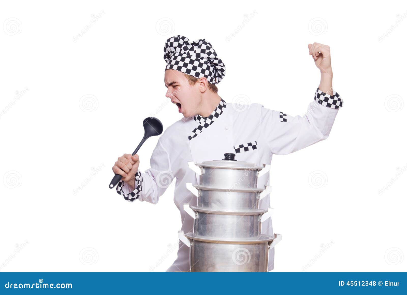 Funny male cook isolated stock photo. Image of diet, humour - 45512348