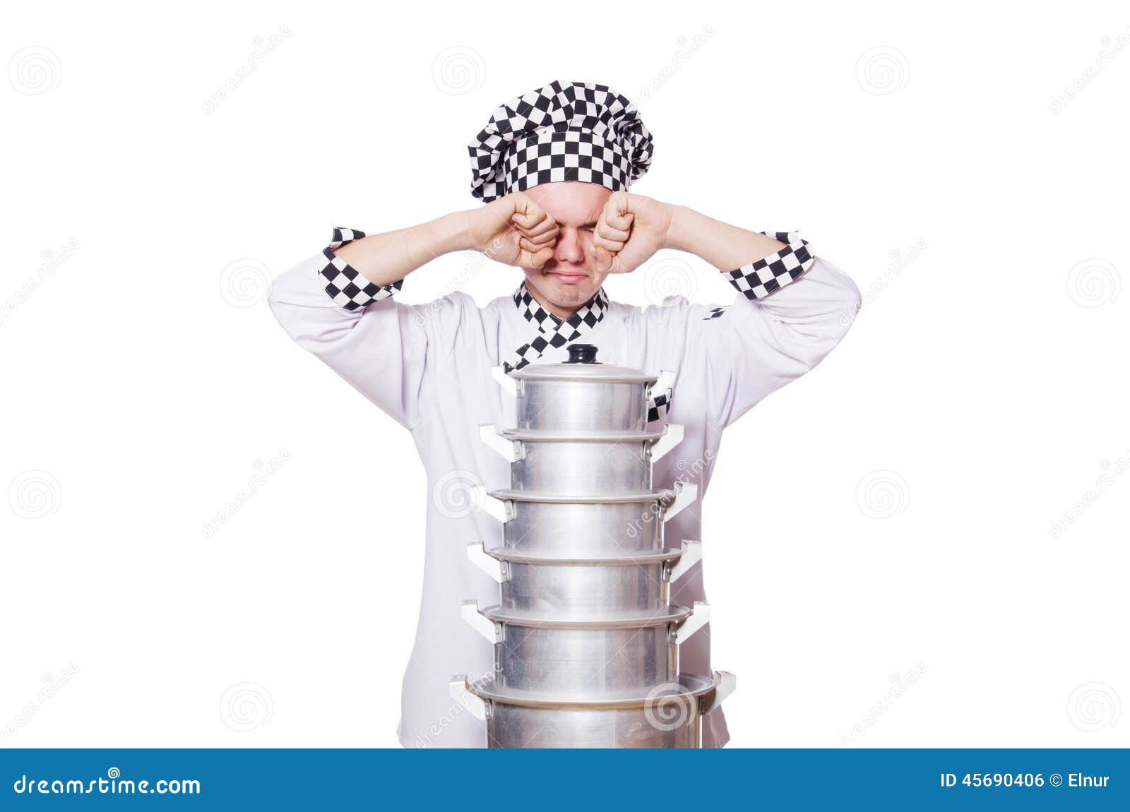 Funny male cook isolated stock photo. Image of handsome - 45690406