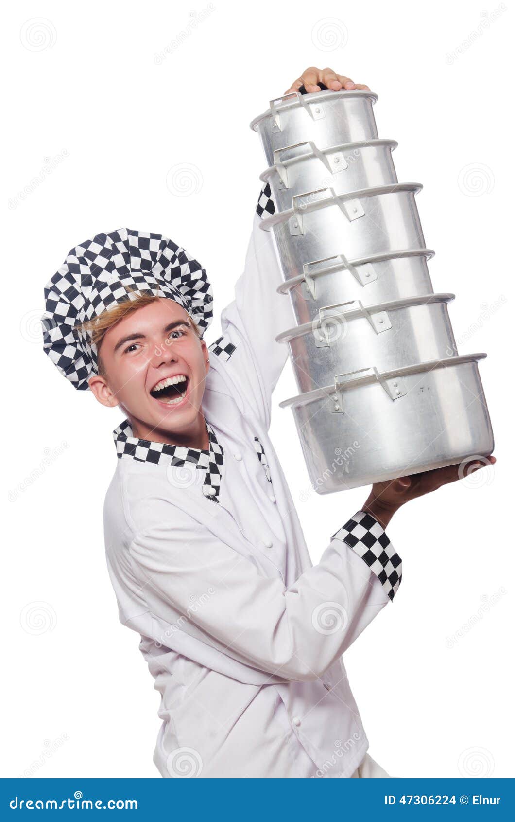 Funny male cook isolated stock photo. Image of handsome - 47306224